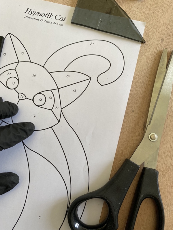 Création d'un Modèle pour le Vitrail Tiffany | Chouette Atelier